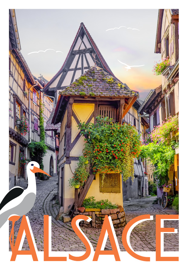 CARTE POSTALE 10x15cm ALSACE - Exclusivité FB DIFFUSION - FB Diffusion